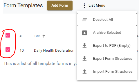 Exporting Forms - SetConnect Help Center
