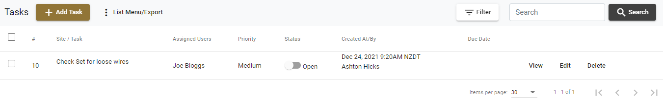 How to create and manage Tasks (Web Portal) - SetConnect Help Center