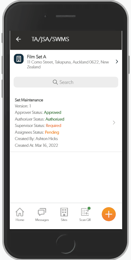 Completing TA/JSA/SWMS in the mobile app (Reskin) - SetConnect Help Center