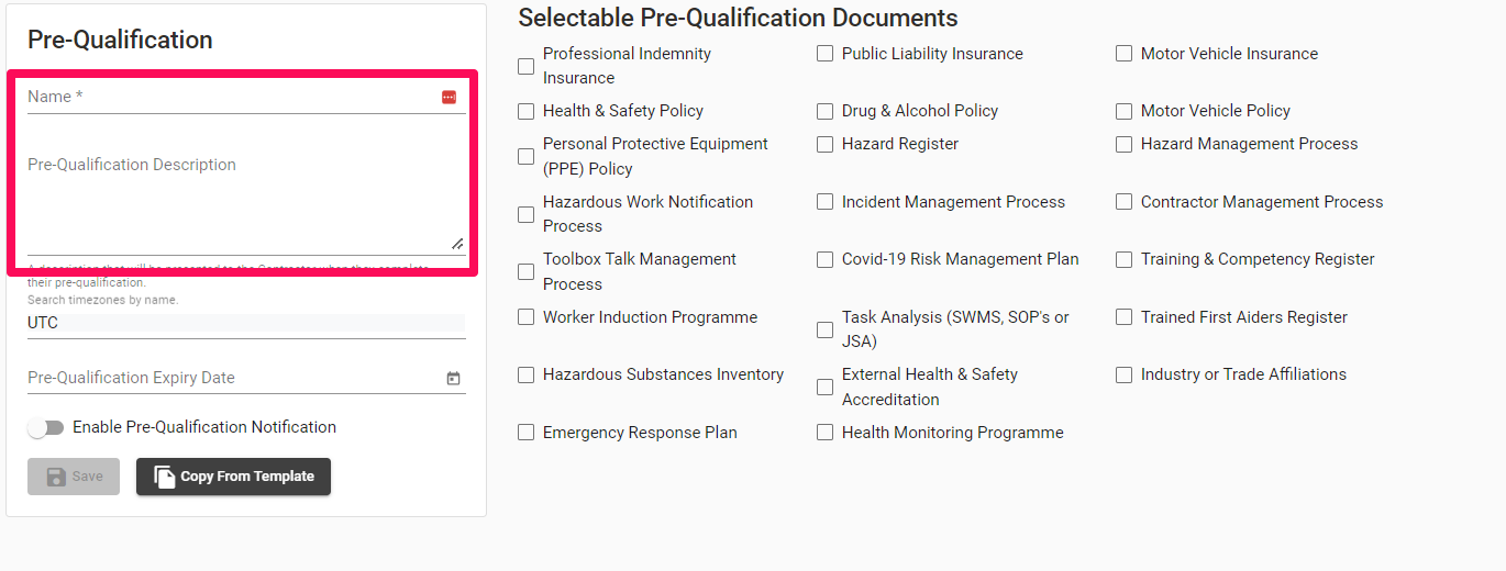 How to set up Pre- Qualifications for your Department's/Contractors ...