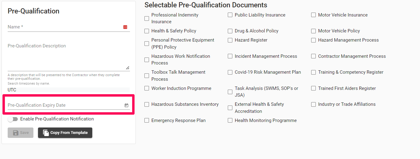 How to set up Pre- Qualifications for your Department's/Contractors ...