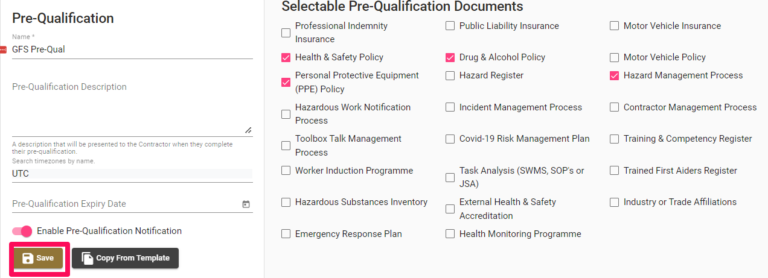 How to set up Pre- Qualifications for your Department's/Contractors ...
