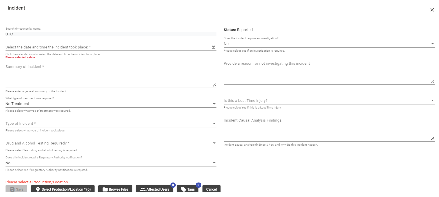 How to Create an Incident - SetConnect Help Center